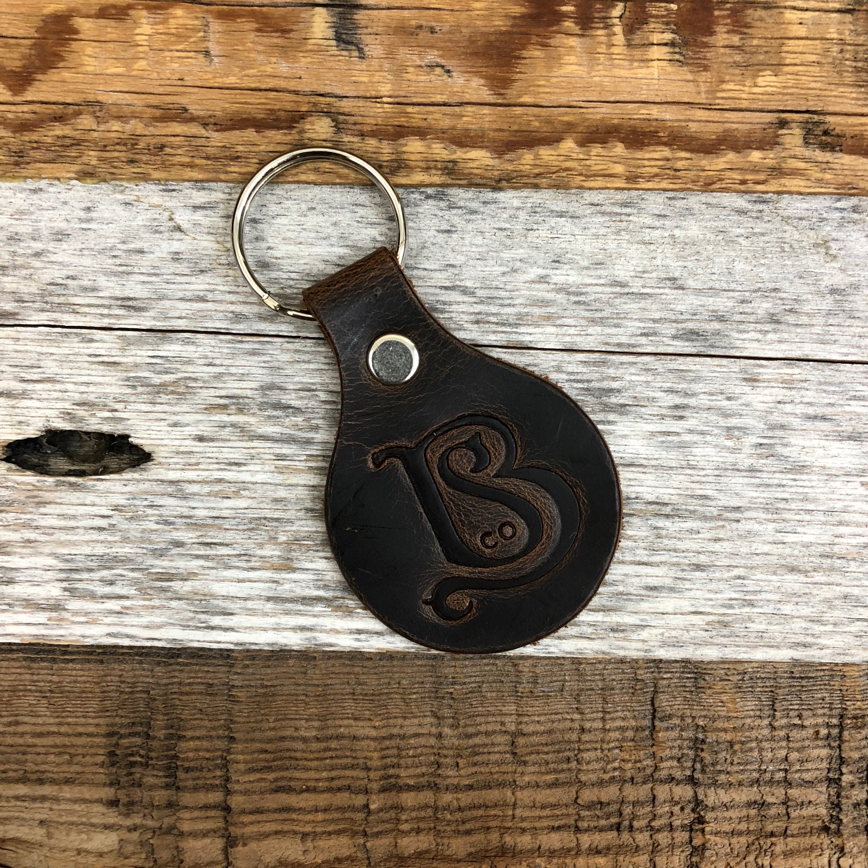 SB Leather Keychain