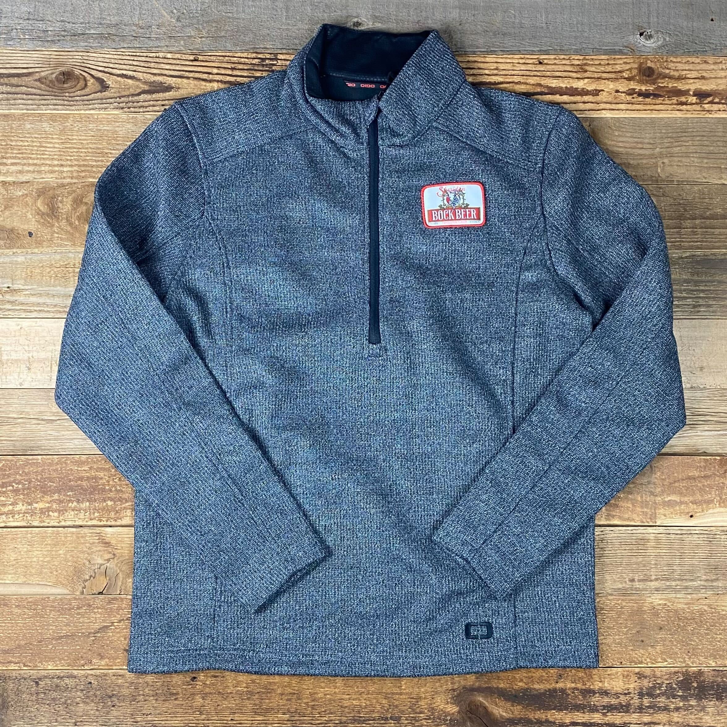Sheridan Bock Beer Patch OGIO ® Grit Fleece 1/2-Zip - Diesel Grey Heat